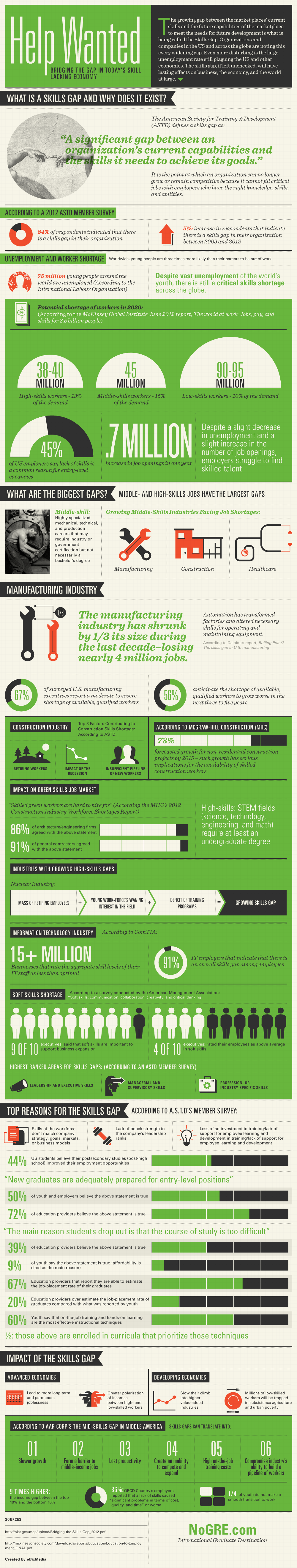 The Skills Gap Infographic - e-Learning Infographics